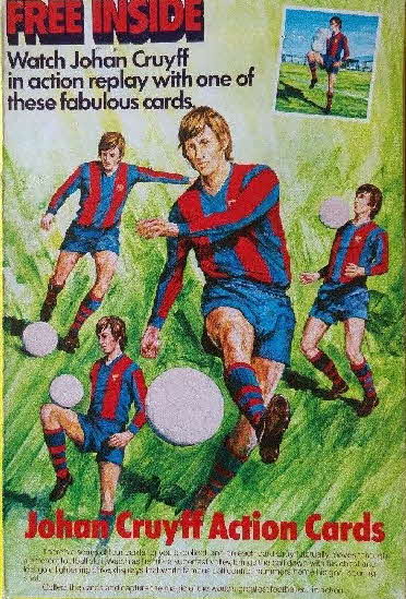 1975 Johan Cruyff Action Cards free in Shredded Wheat cereal