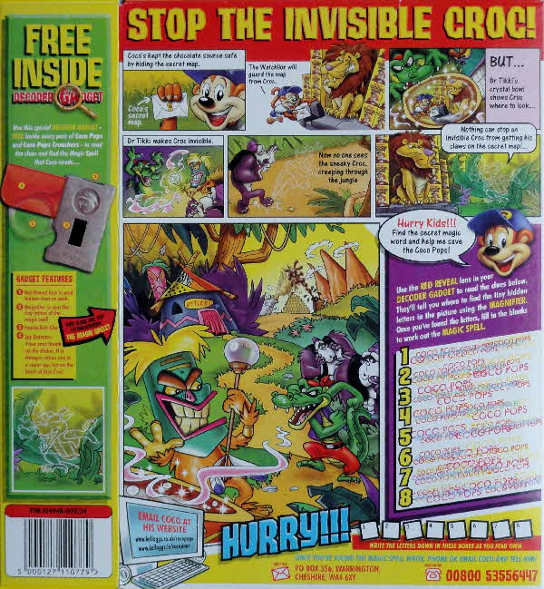 2004 Decoder Gadget issued in Kelloggs Coco Pops