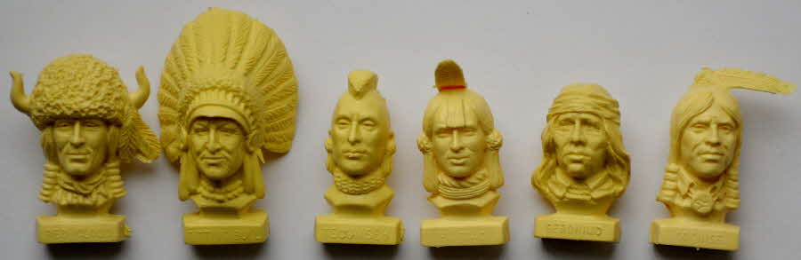 1974 Famous Indian Chiefs' Heads issued with Kelloggs Cornflakes