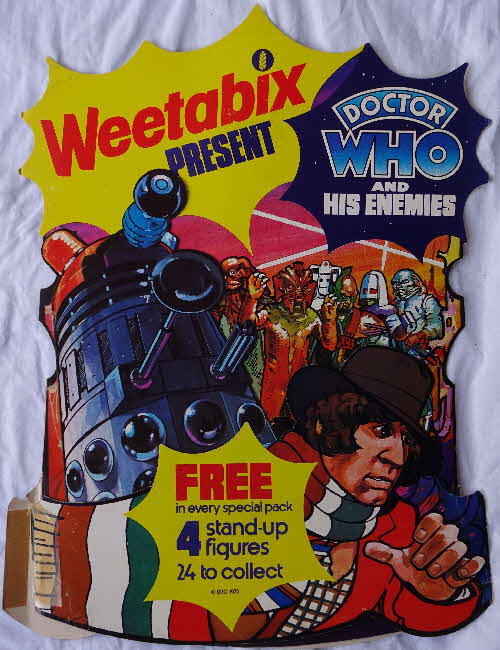 Weetabix 1975 Tom Baker as Dr Who & his Enemies including Cyberman ...