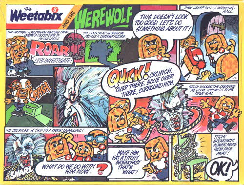 1986 Scary Stickers Free cards in packets of Weetabix cereal featuring ...