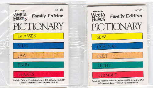 1994 Pictionary Family Edition free with Weetabix Weetaflakes