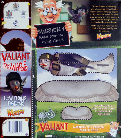 2005 Valiant Mobile Missons free on back of Weetabix Weetos cereal